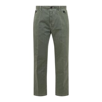 Seafarer Gr&uuml;ne Jeans mit Knopfverschluss und Logo - - Trousers - Herren - Gr&uuml;n - W35