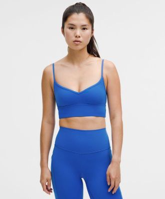 lululemon Align BH mit Herzausschnitt Leichter Halt A/B-Cups f&uuml;r Frauen - Neon - Gr&ouml;&szlig;e 12