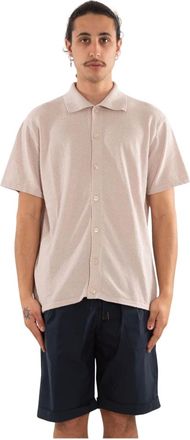 Daniele Fiesoli Homme, Chemises, Beige, Taille: XL Light Sponge Knitted SS Shirt