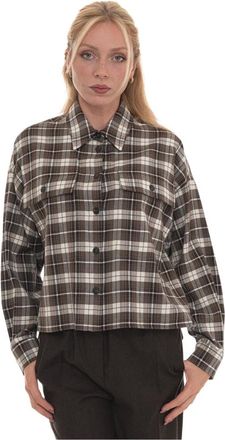Max Mara Veste Chemise Wkdberlina - Femme - Blouses et Chemises - Brun - Taille: 36 FR