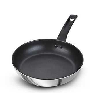 Prestige 9 x Tougher Edelstahl-Bratpfanne, 25 cm, silberfarben