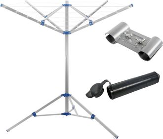 Haba Camping W&auml;schespinne 15 M Leine Spannweite 152cm H&ouml;he 180cm + Befestigungsklemme