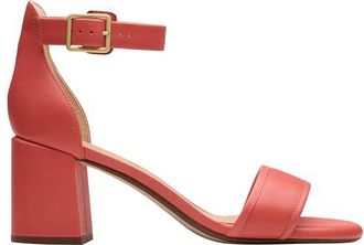 Clarks Femme Ezoria Mae Sandale, Coral Leather, 35.5 EU
