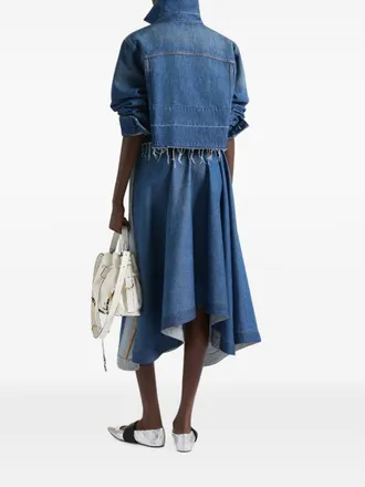 Givenchy Logo-Embroidered Denim Jacket - Blue