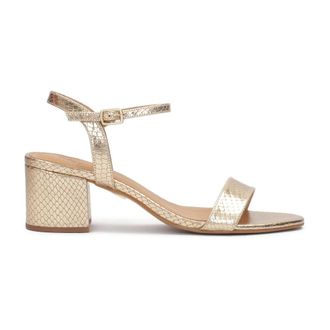 Kazar Goldene Sandalen mit niedrigem Absatz - - Shoes - Damen - Gelb - 37 EU