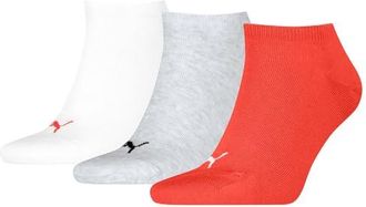 Puma Baskets Unisexes Plain 3P, Rouge/Gris, 39-42