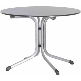 Sieger 3145-50 Bouelvard-Klapptisch vivodur, &Oslash; 100 cm graphit Stahlgestell graphit