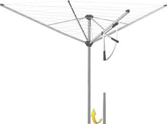 Juwel Wäschespinne Novastar 500 Compact (für ca. 4-5 Waschmaschinenfüllungen, mit Alustandrohr 50 mm, lässt Sich leicht aufspannen, Wäschetrockner) 30801