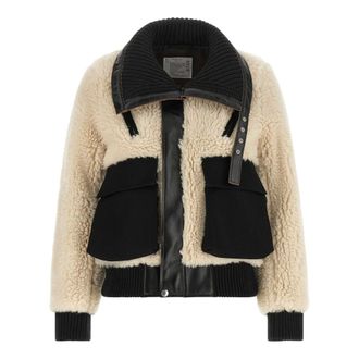 sacai Veste Courte en Shearling - Femme - Vestes - Multicolore - Taille: 38 FR
