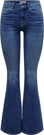 Only Onlreese Retro Flared Jeans - - Jeans - Damen - Blau - W28 L32