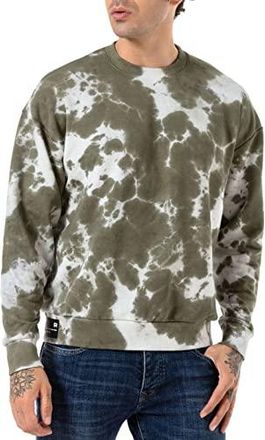 Red Bridge Sweat avec Effet Batik Sweatshirt avec col Rond Vert S