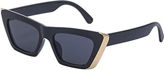 Generic Lunettes de soleil décoratives tendance oeil de chat 2025 pour hommes et femmes (couleur : A, taille : moyenne)