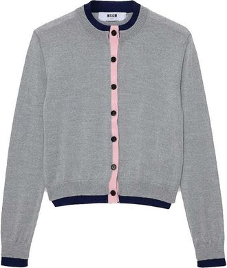 Msgm M. S.G. M. Cardigan - Dunkelrosa