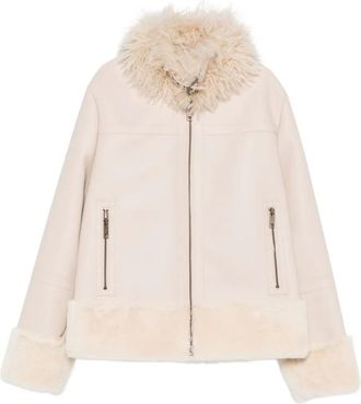 Twin-Set veste zippée à bords contrastants - Tons neutres