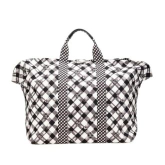 Chanel Pre-owned Gingham Canvas Tote - - Pre-owned - Damen - Wei&szlig; - ONE SIZE