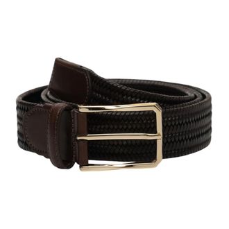 Canali Rope Belt - - Accessories - Herren - Braun - 100 CM
