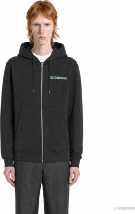 Burberry Heritage Logo Zip Hoodie