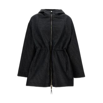 Fendi Damen, M&auml;ntel, Schwarzk, SGr&ouml;&szlig;e