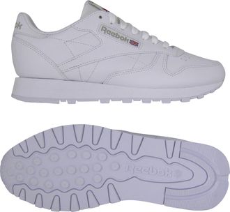 Reebok Unisex Classic Leather Sneaker,Ftwwht Ftwwht Pugry3,34 EU