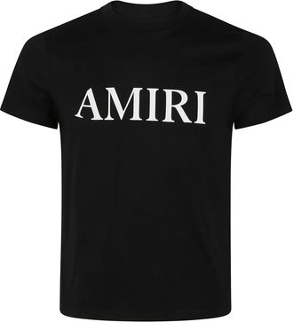 Amiri Homme, Tops, Noir, Taille: M Tee Logo de Base