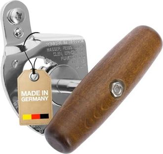 Westmark Profidosenöffner, Für den gewerblichen Gebrauch, für Dosen in Gastronomiegröße, Stahl/Holz, Titan, 12242260