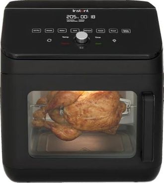 Instant Pot Instant Hei&szlig;luftfritteuse Ofen 13L mit XXL Fassungsverm&ouml;gen, 9 Programmen und Drehspie&szlig; - Frittieren, Grillen, Braten, R&ouml;sten, Backen, Toasten, Aufw&auml;r