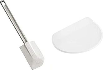 De Buyer 4891.24N -spatule Maryse Patisserie L.25 cm & 4858.00N -raclette Coupe Pate Ronde polyethylene