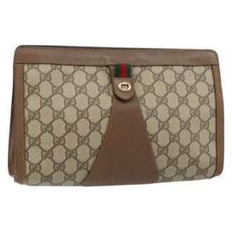 Gucci Pochette en plastique Pre-owned - Femme - Pre-owned - Beige - Taille: ONE Size