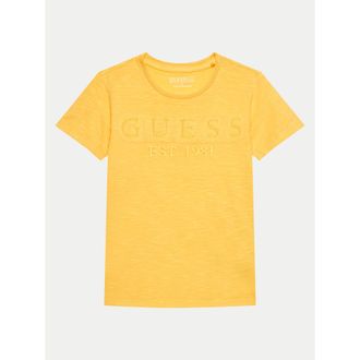 Guess T-Shirt L4GI09 K6XN4 Gelb Regular Fit