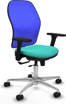 Piqueras y Crespo Liftstuhl mit 3D-Armen, h&ouml;henverstellbare Lendenwirbelst&uuml;tze, ausgestattet mit Syncro/Traslack und eingespritztem Schaum. Mit Rollen von 65 mm Nylon, 