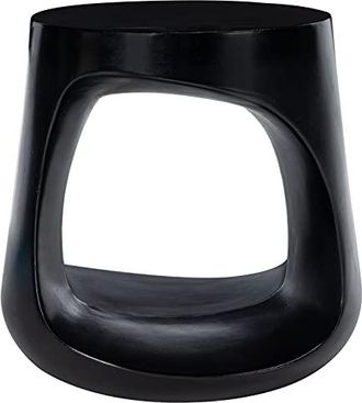 Safavieh Modern Keramik Outdoor-Akzenttisch, Schwarz