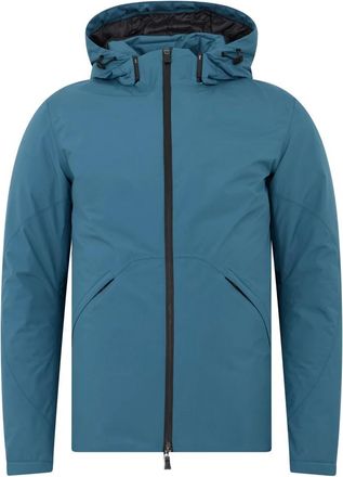 Herno Homme, Vestes, Bleu, Taille: 3XL Coupe-vent &agrave; capuche zipp&eacute;