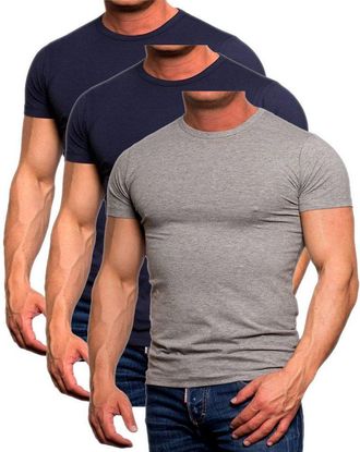 Jack & Jones T-Shirt (3er-Pack) Basic mit Rundhalsausschnitt