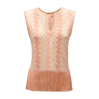 PHO Firenze Canotta WO Perforated Top (4321106) - - Tops - Damen - Mehrfarbig - S