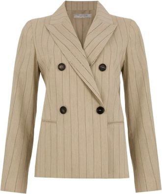 D.exterior Femme, Vestes, Beige, Taille: 40 FR Blazer