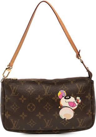 Louis Vuitton Hobo Bags - Takashi Murakami Monogram Panda Pochette Accessoir - Gr. unisize - in Braun - für Damen