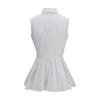 Max Mara Womens White Cotton Shirt