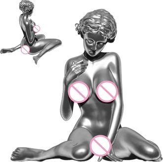 Generic Mädchenstatue aus Bronze-Harz, Schreibtischdekoration, europäische und amerikanische Frauenstatue, Ornamente, Skulptur für Mädchen, Skulptur der Götti