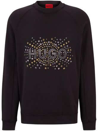 HUGO BOSS sweat &agrave; logo clout&eacute; - Marron