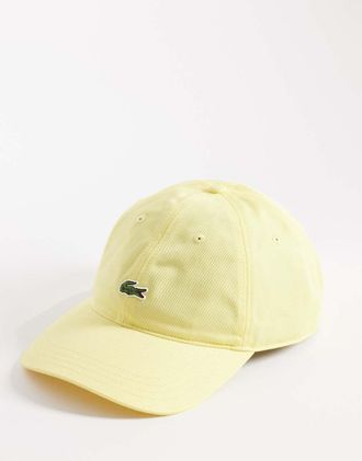Lacoste Kappe in Gelb mit Logo