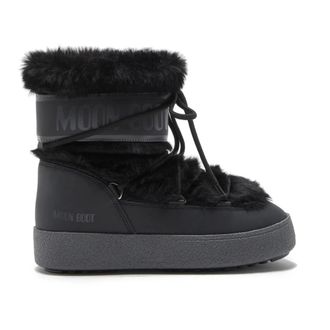 Moon Boot Ltrack Low Faux-Fur - - Shoes - Damen - Schwarzk - 36 EU