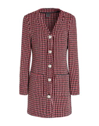 8 by YOOX HOUNDSTOOTH COTTON SHIRT DRESS