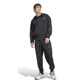 adidas Mens Nouvelle Veste de surv&ecirc;tement &agrave; Capuche enti&egrave;rement zipp&eacute;e Z.N.E., Black, XL