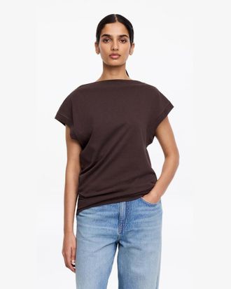 Arket Asymmetrisches Top -Braun
