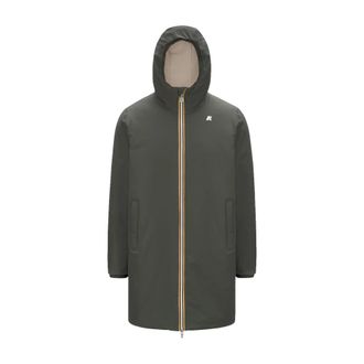 K-Way Wendbare- warme Jacke - - Coats - Herren - Gr&uuml;n - 2XL