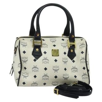 MCM Pre-owned Leder Handtaschen - - Pre-owned - Damen - Wei&szlig; - ONE SIZE