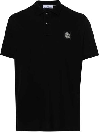 Stone Island Polo &agrave; patch logo