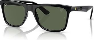 Ray-Ban Rb4413m Scuderia Ferrari Collection Sonnenbrillen Schwarz Fassung Grün Glas 57-19