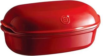 Emile Henry EH349501 Brot, handgefertigt, Keramik, Rot, Grand Cru, 5 Liter