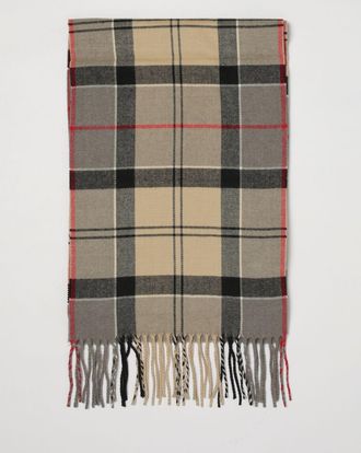 Barbour Acryl-Schal mit Tartanmuster und Fransenr&auml;ndern